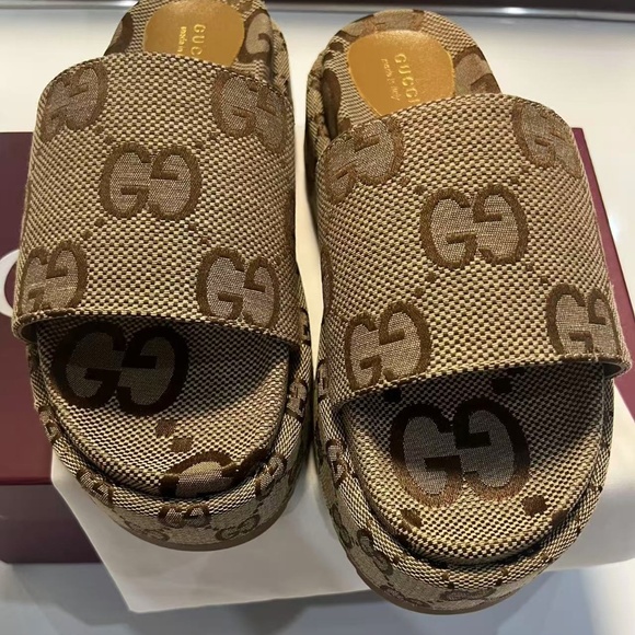 Gucci | Shoes | Gucci Gg Platform Slide Sandal | Poshmark